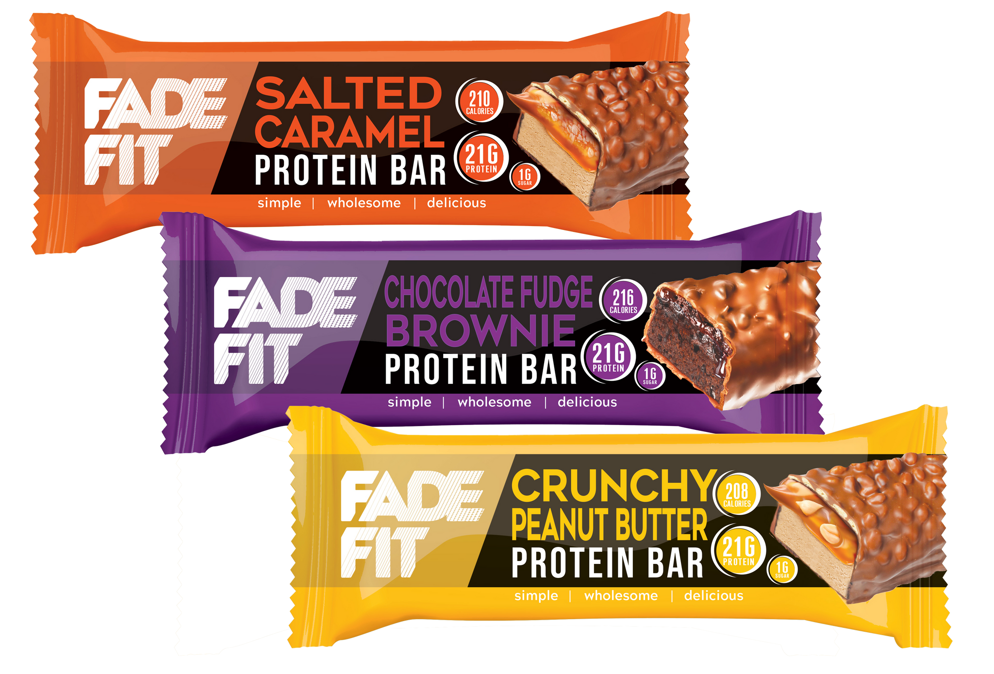 Protein Bar Variety Pack - 3 x 55g – Fade Fit