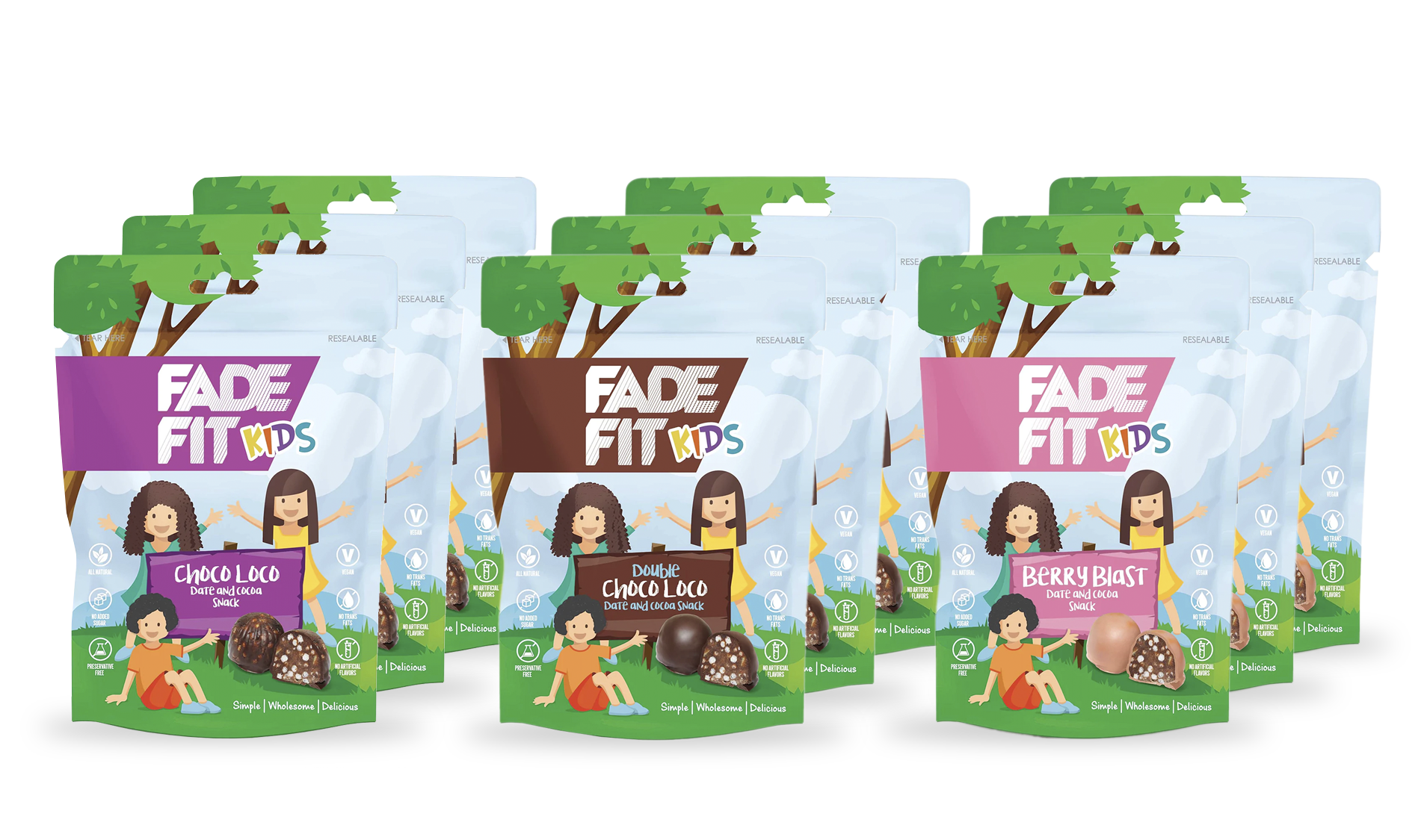 Fade Fit Kids Snacks Variety Pack